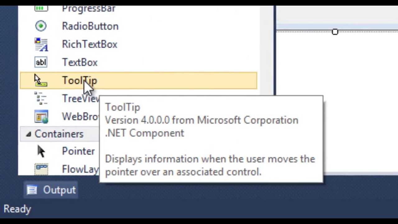 How To Use Tooltip In Vb Net Youtube
