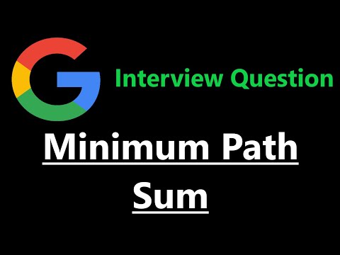 Minimum Path Sum Dynamic Programming Leetcode 64 Python Youtube