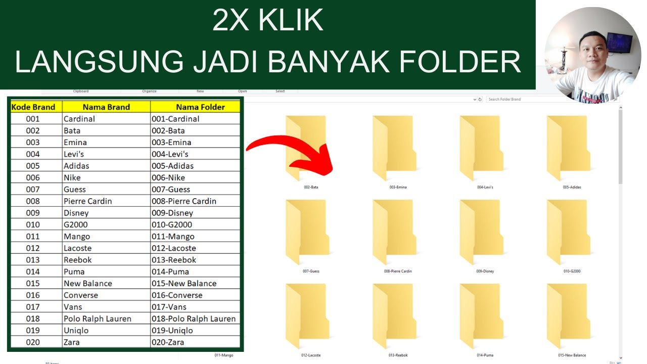 Cara Buat Banyak Folder Sekaligus Dengan Bantuan Excel Cepat Mudah