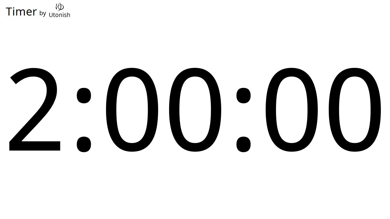 2 Hour Countup Timer Youtube