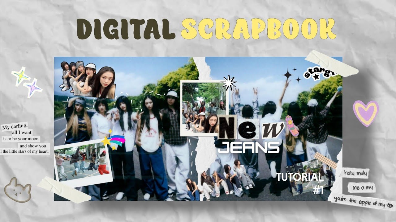 Tutorial 1 Digital Scrapbook Youtube