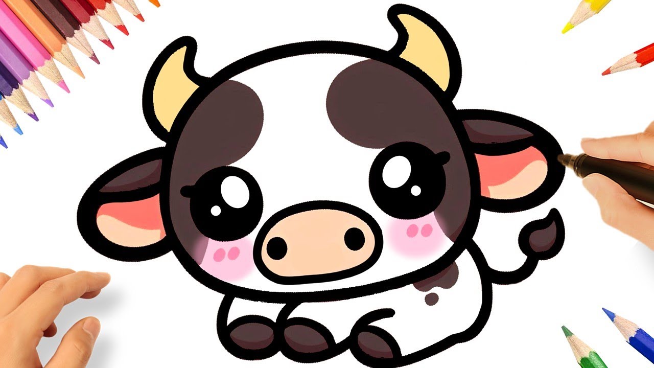 How To Draw A Cute Cow Kawaii Easy рџђ рџ Youtube