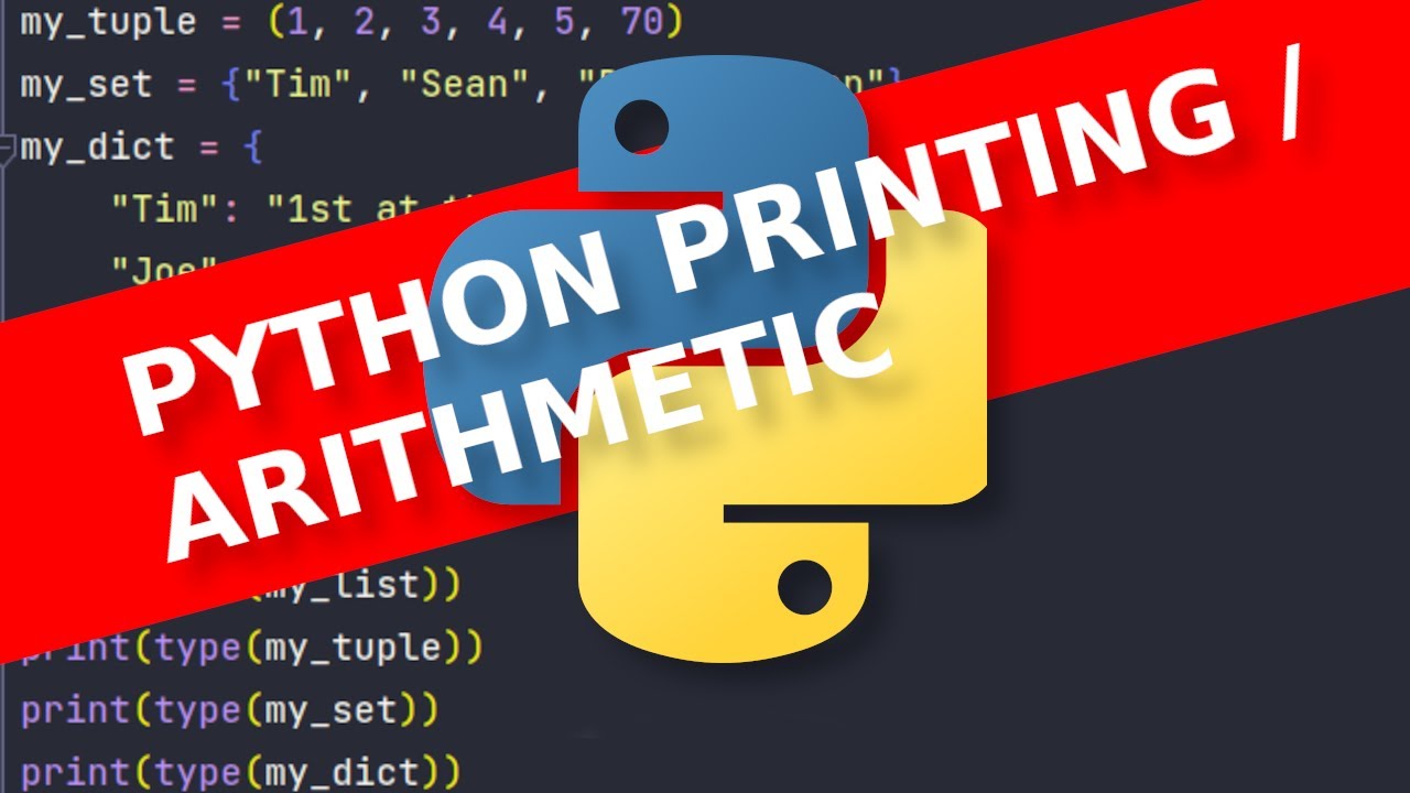 Python Print Function Arithmetic Youtube