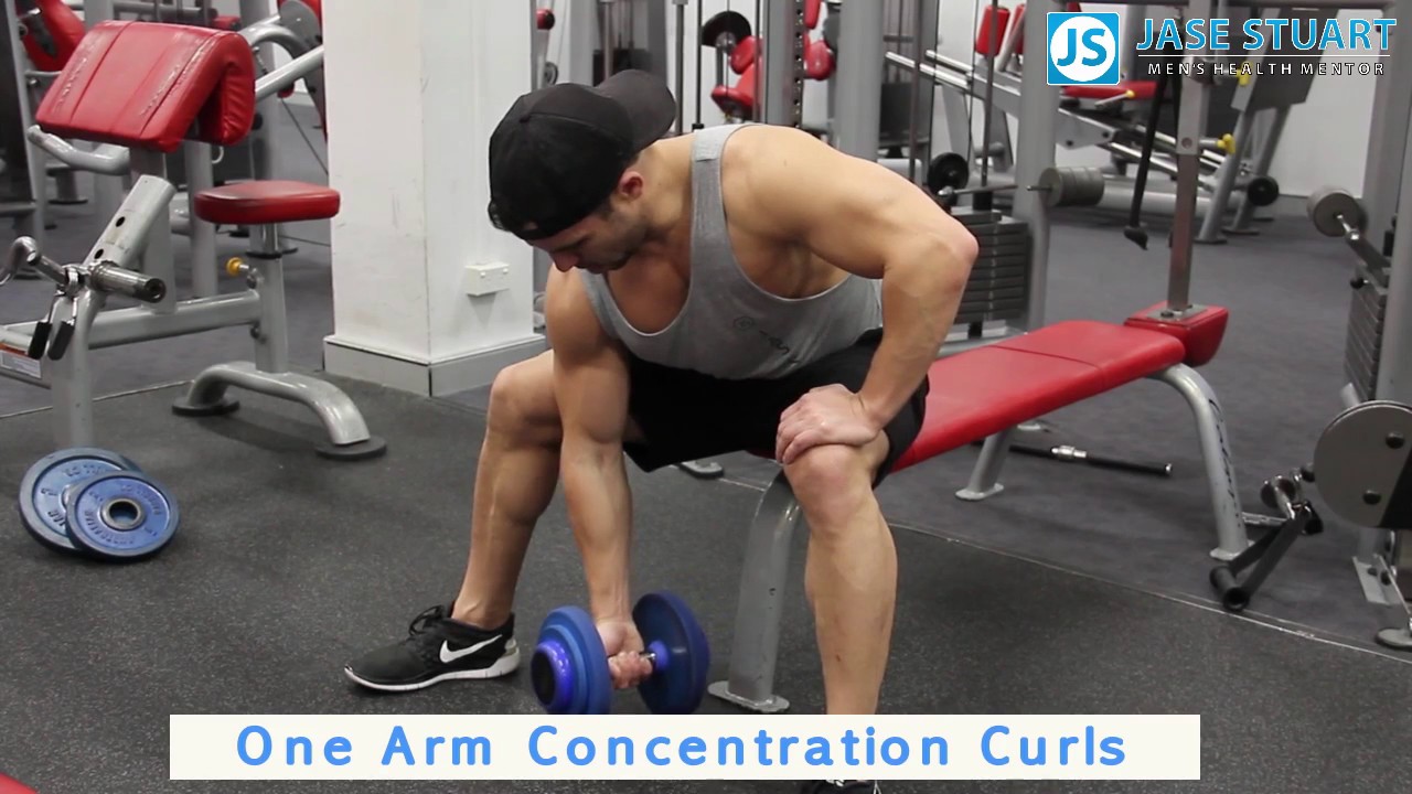 One Arm Concentration Curls