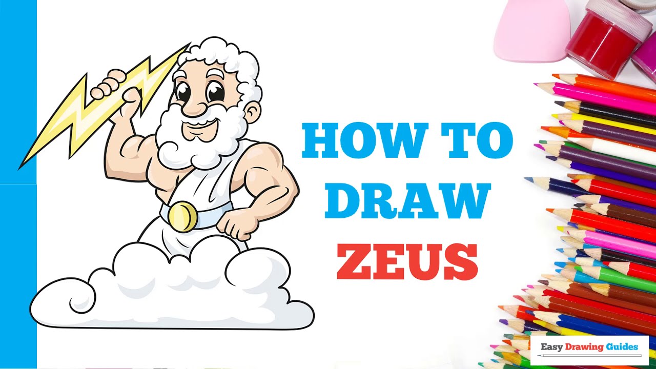 How To Draw Zeus In A Few Easy Steps Drawing Tutorial For Beginner