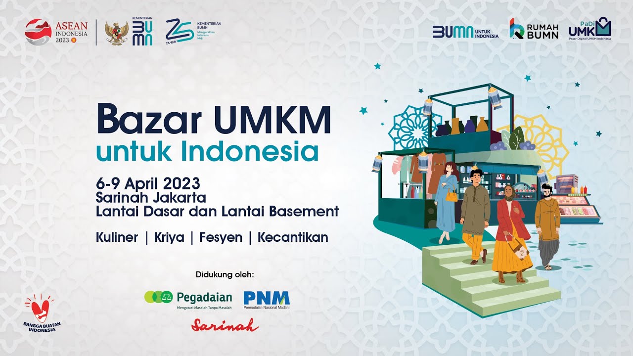 Bazar Umkm Untuk Indonesia Youtube