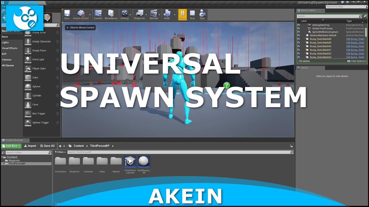 Universal Spawn System Ue4 Youtube