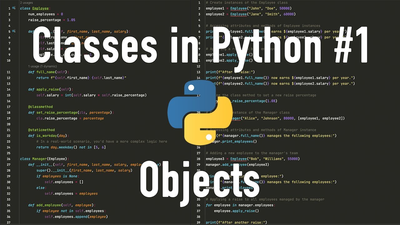 Python Classes Tutorial 1 Objects As A Prelude To Classes Youtube