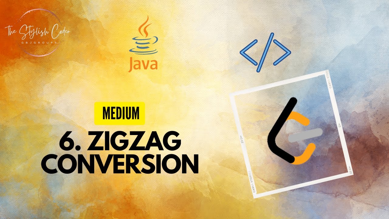6 Zigzag Conversion Java Code Leetcode Youtube