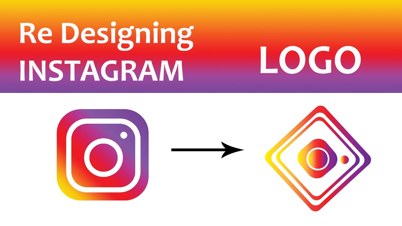 Re Designing Instagram Logo Adobe Illustrator Youtube