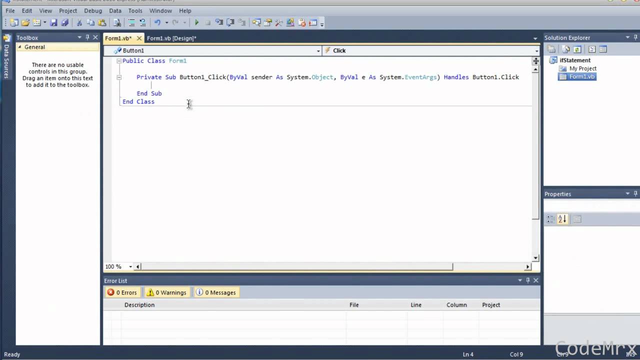 Vb Net Tutorial 4 If Else Statements Youtube
