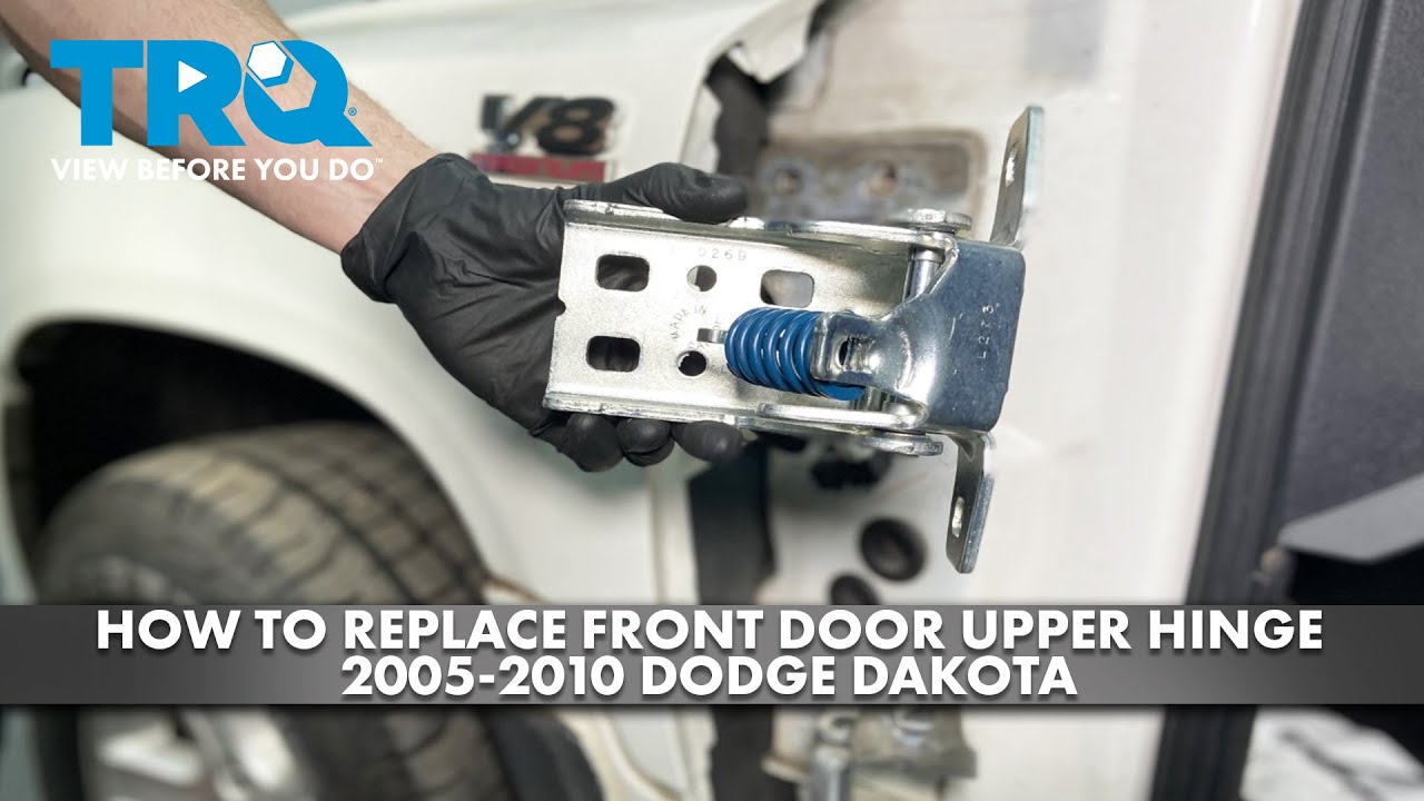 How To Replace Front Door Upper Hinge 2005 2010 Dodge Dakota Youtube