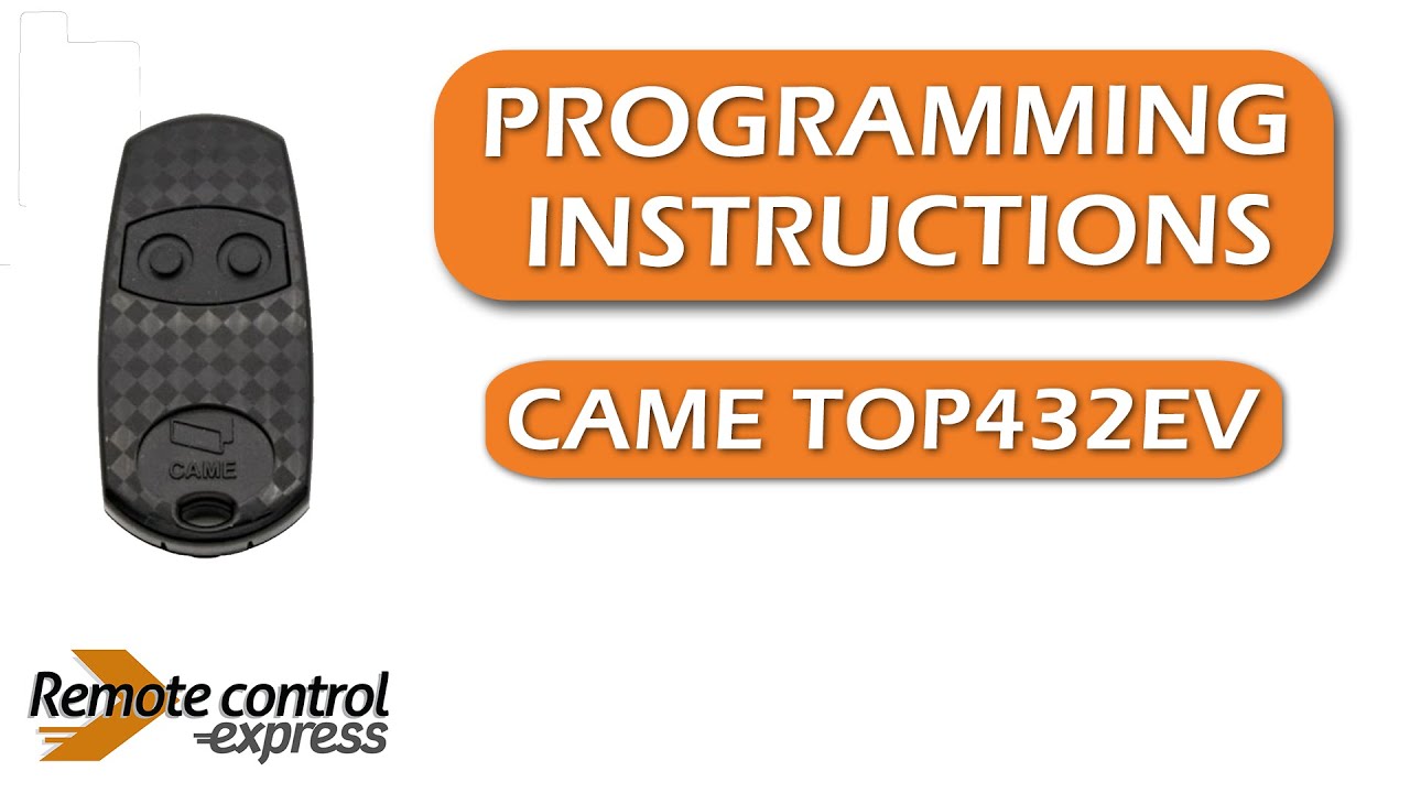 Programming My Remote Came Top432ev Youtube