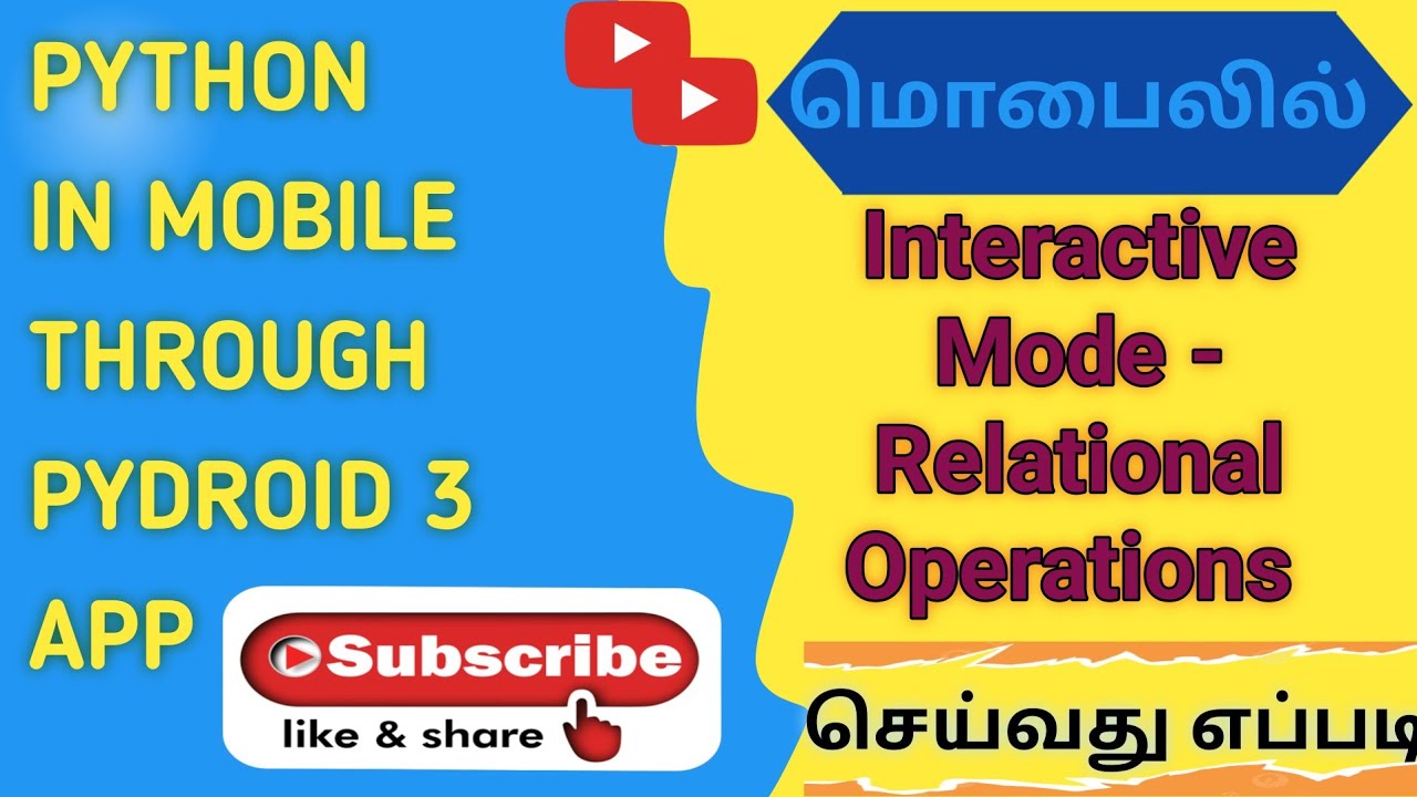 Python Program Relational Operations Youtube