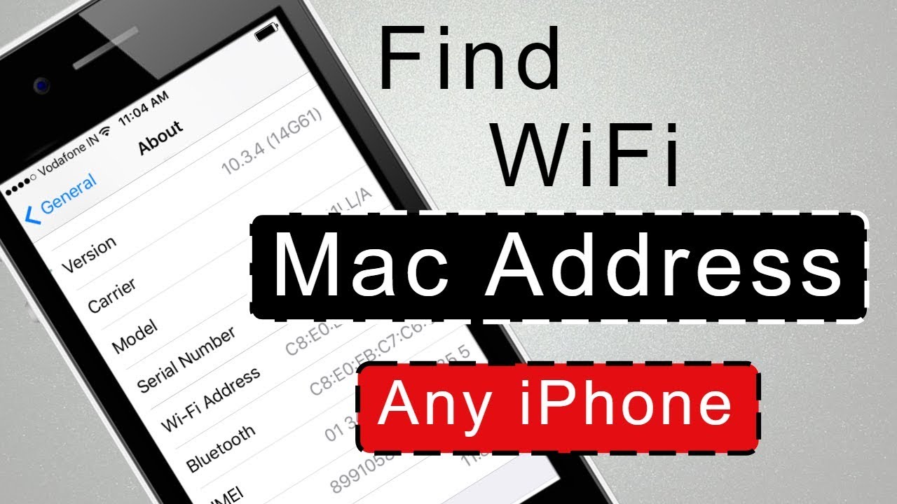 How To Find Wifi Mac Address On Iphone Youtube