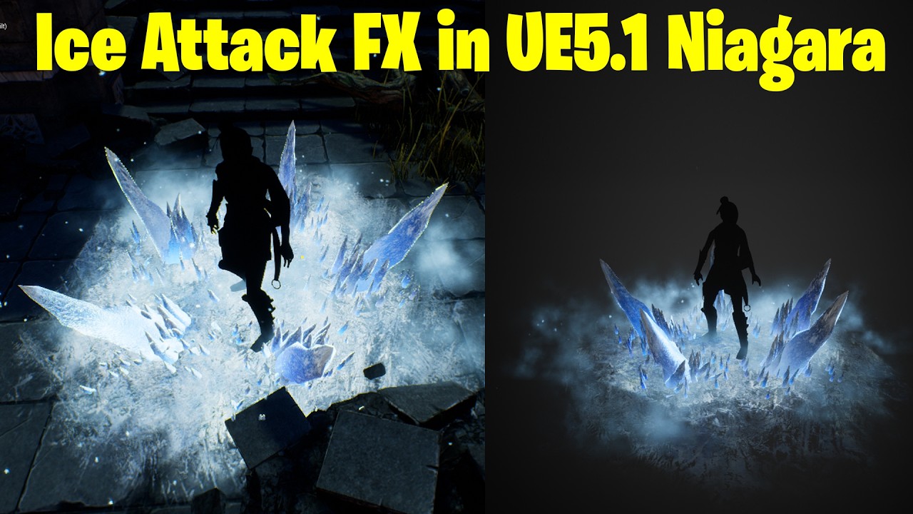 Ice Attack Fx In Unreal Engine 5 1 Niagara ёясй Trailer Youtube