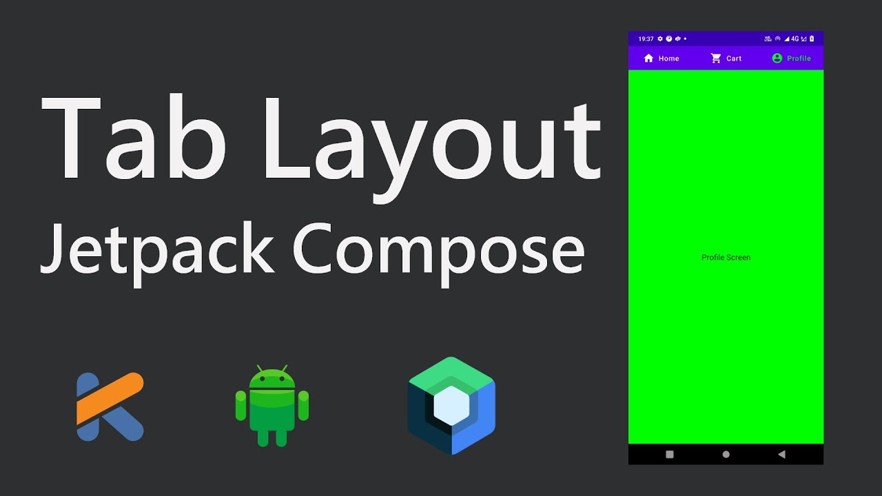 Tab Layout In Jetpack Compose Vision Android Kotlin Android Youtube