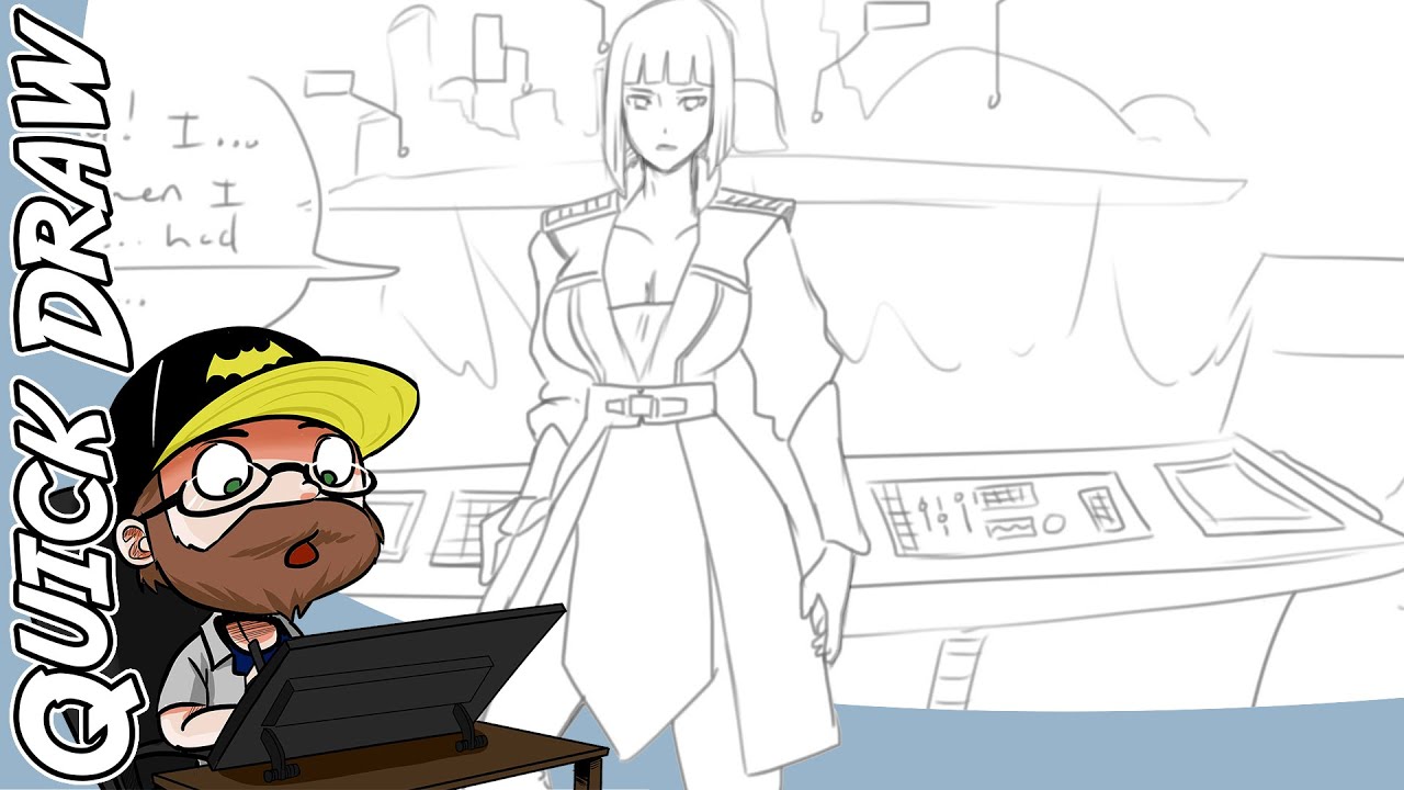 Quick Sketch Naruto Scifi 26 Guard Captain Samui Youtube