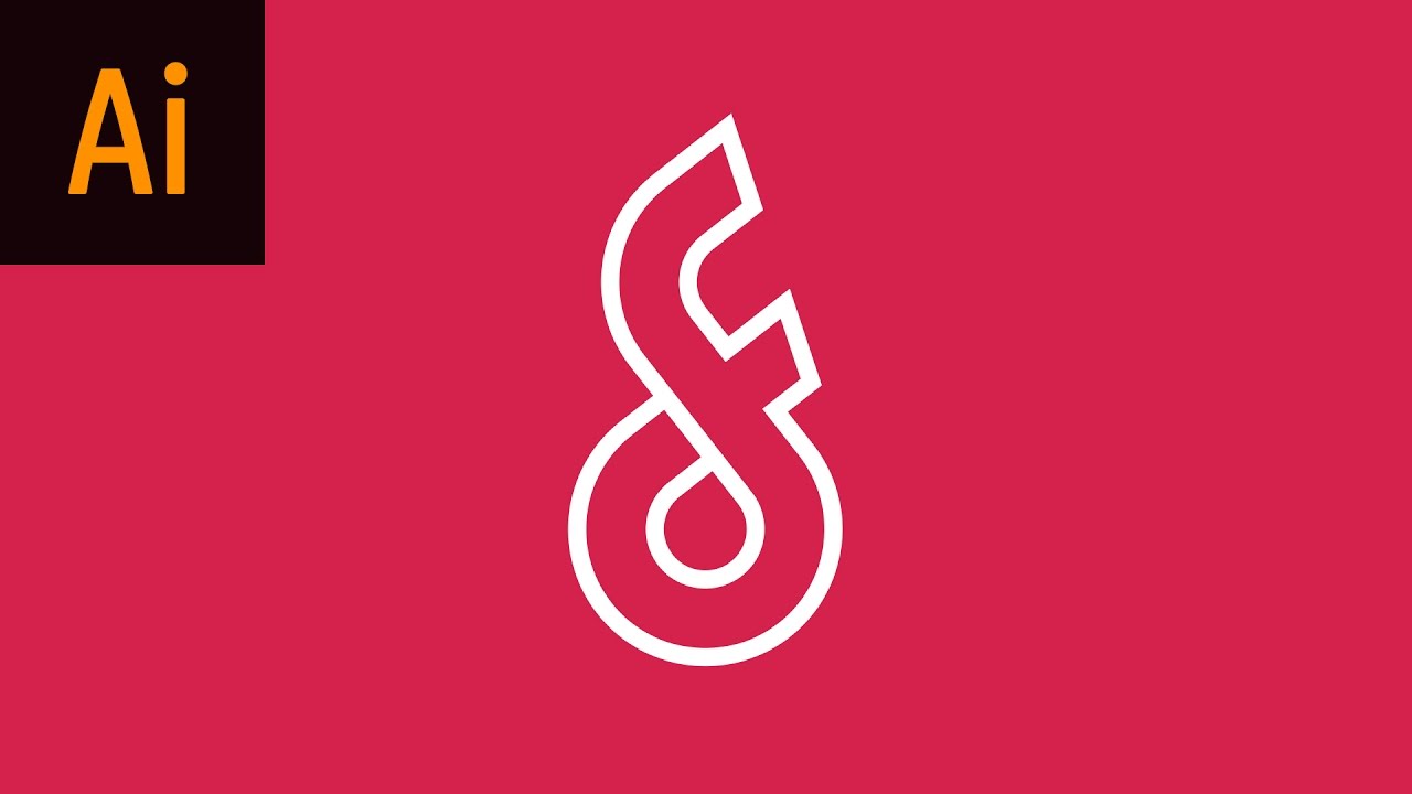 Design A Monogram Logo Illustrator Tutorial Youtube