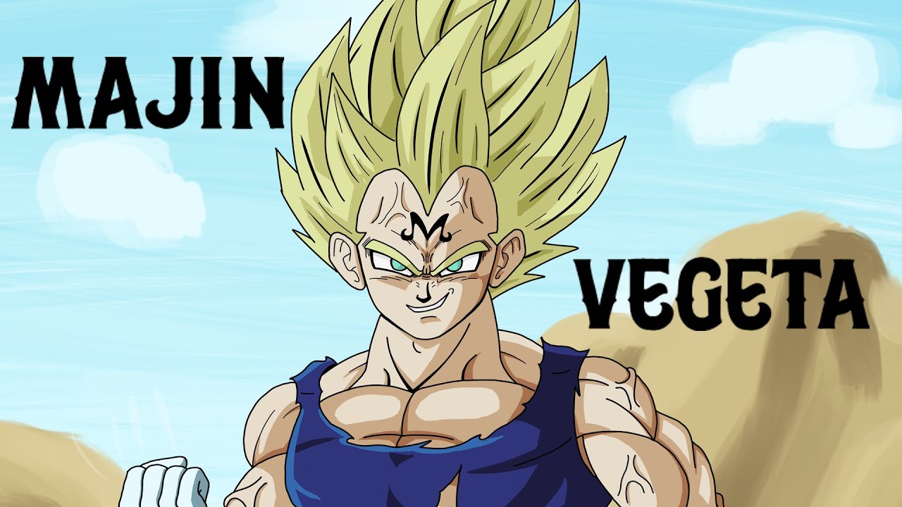 Drawing Majin Vegeta Youtube