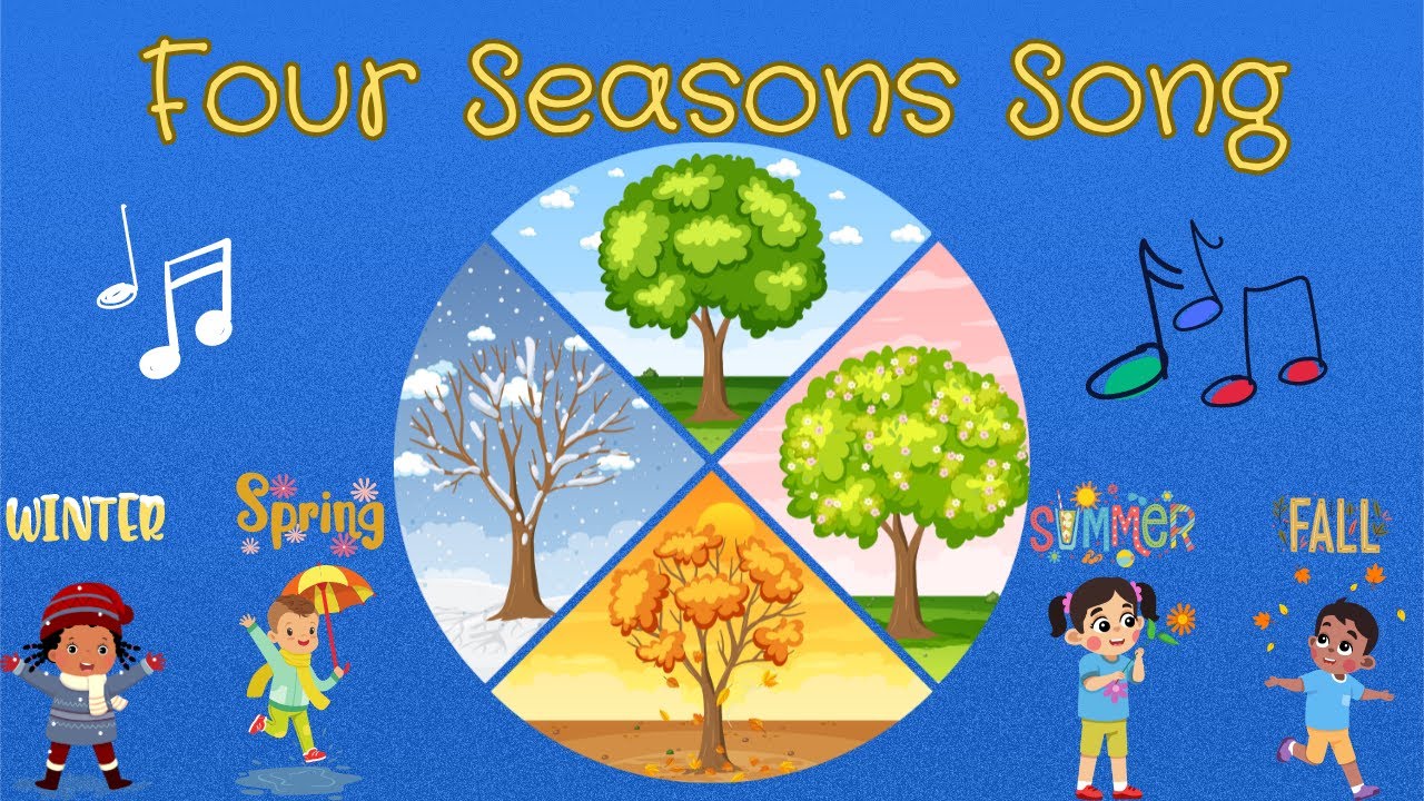 The Four Seasons Song Four Seasons Song For Kids Silly School Songs