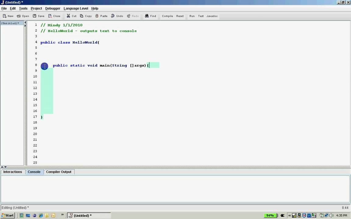 First Java Program Helloworld Youtube