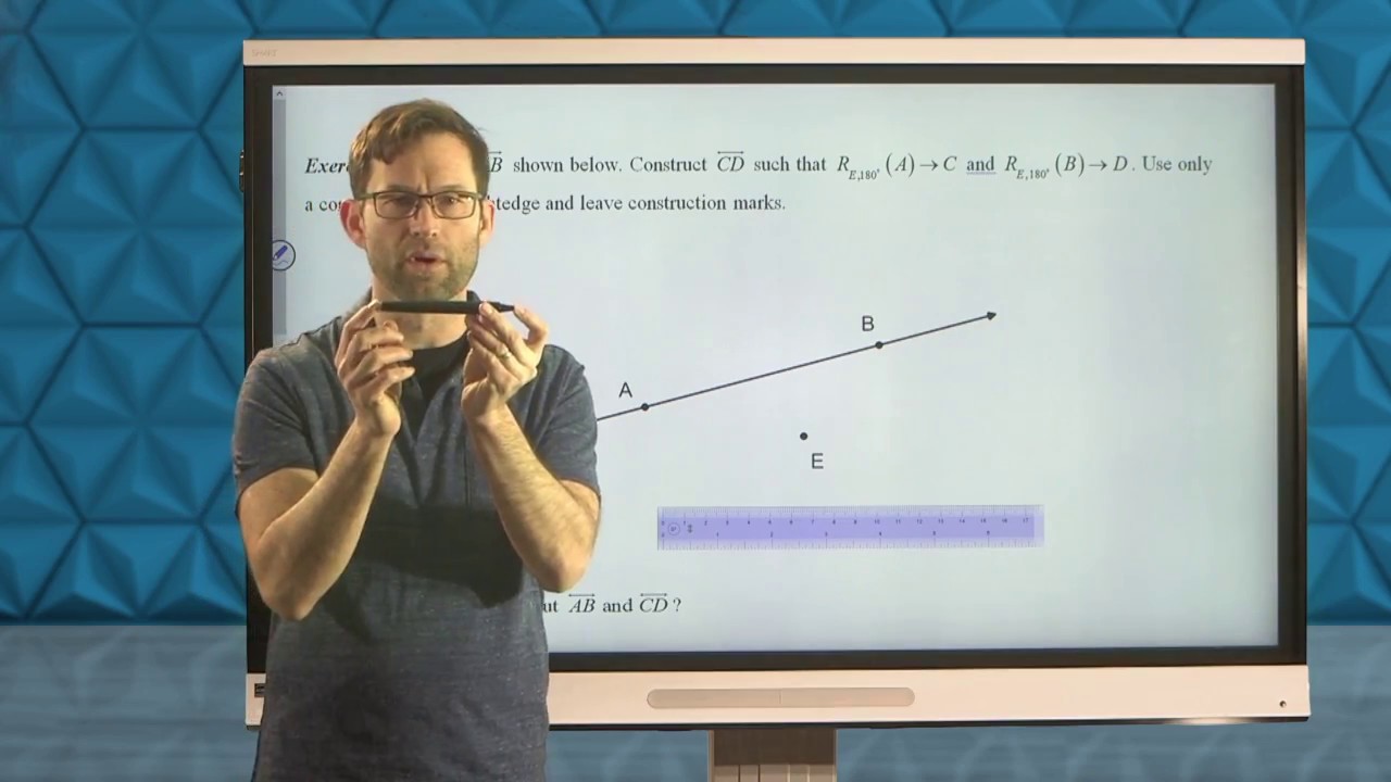 Common Core Geometry Unit 2 Lesson 2 Rotations Youtube