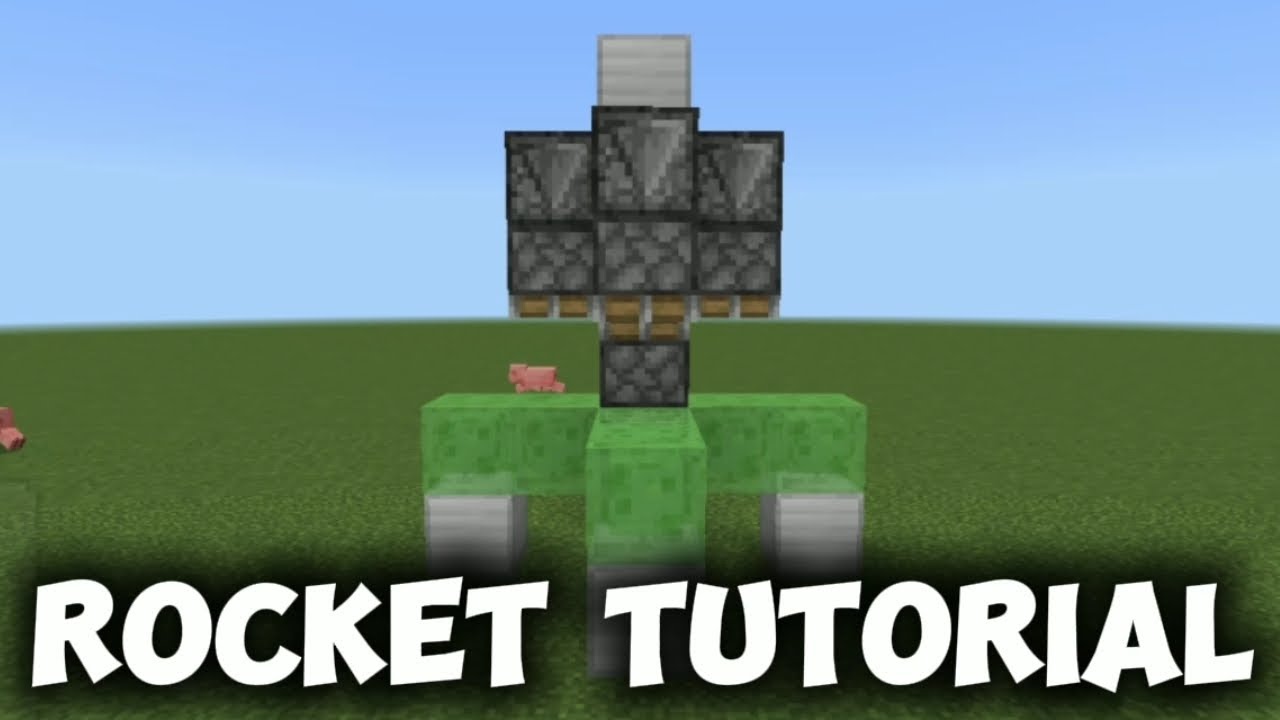 Minecraft How To Make Rocket Tutorial Youtube