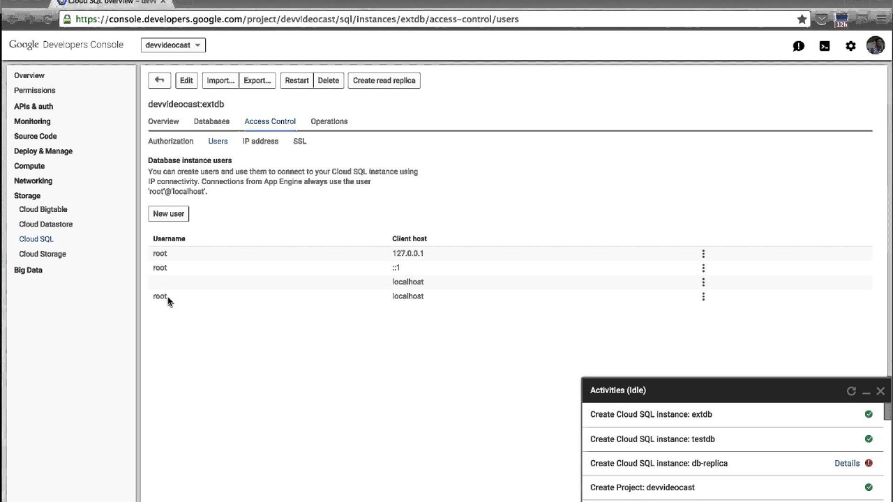 Connecting To Google Cloud Sql Youtube