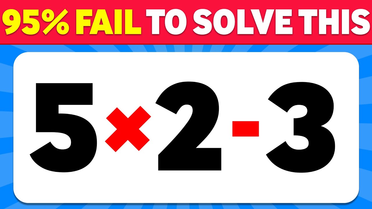 99 Fail This Maths Quiz рџ ї Can You Get A Perfect Score Youtube