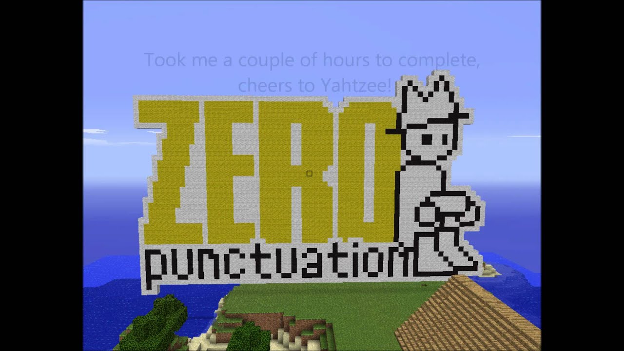 Zero Punctuation Block Art Youtube