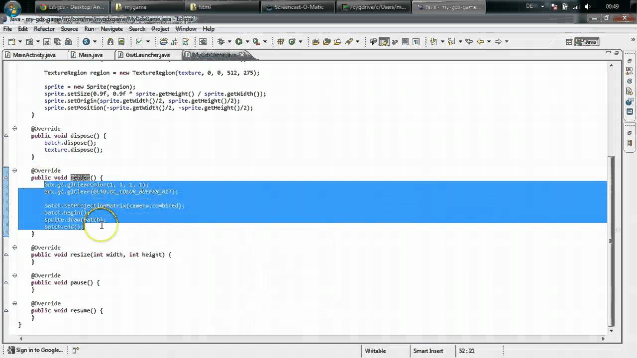 Libgdx Getting Started 20 Mins Youtube