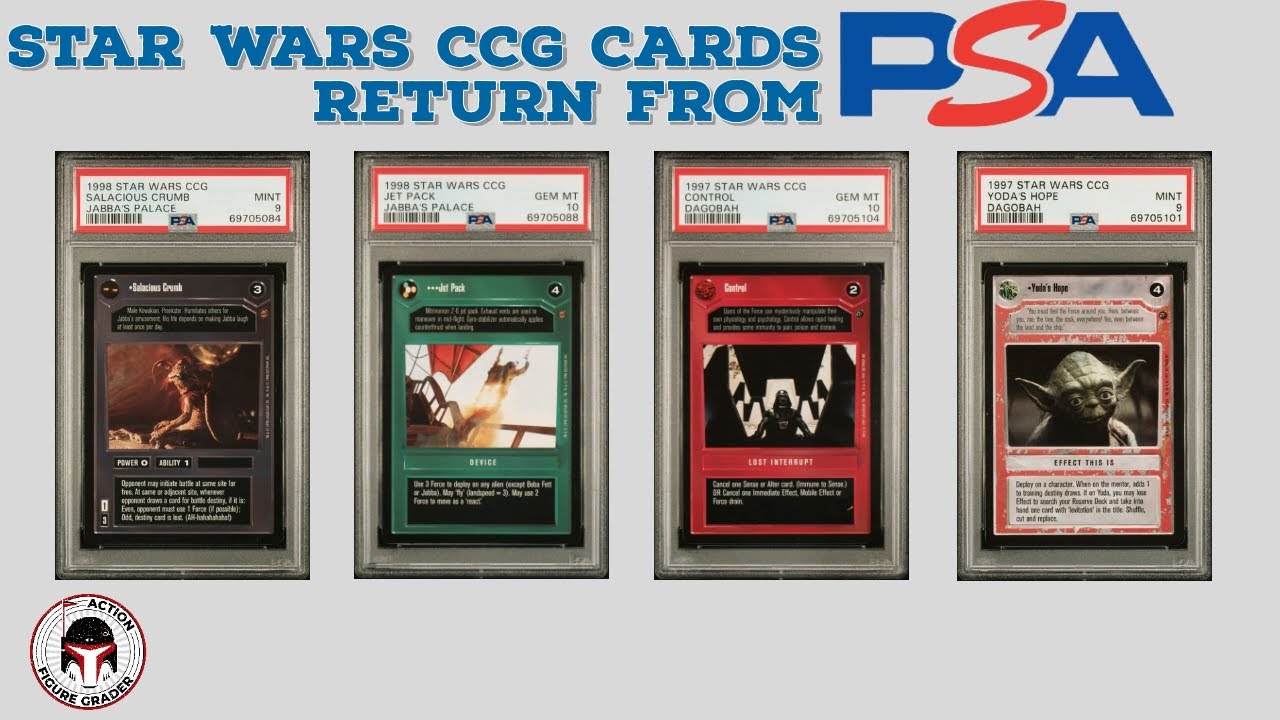 Star Wars Ccg Trading Cards Psa Returns Youtube