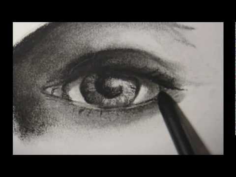 Drawing An Eye Charcoal Youtube