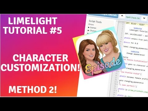 Limelight Tutorial 5 Character Customization Method 2 Youtube