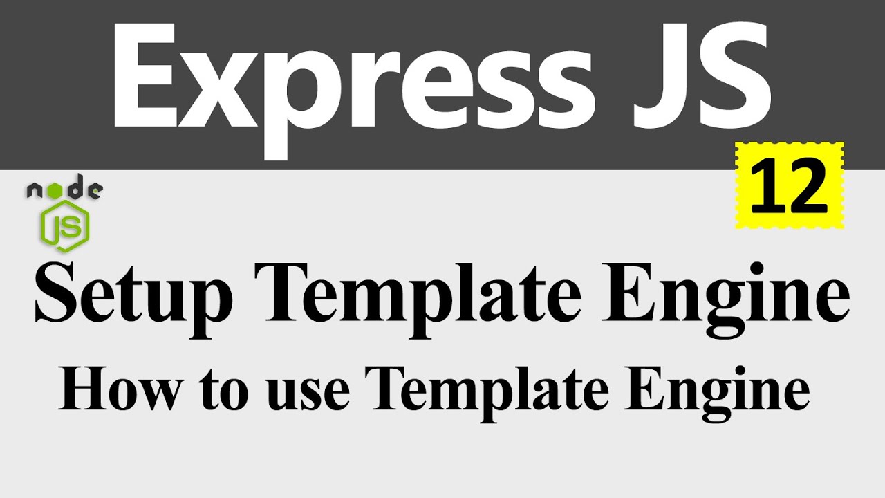 Template Engine In Express Js Hindi Youtube