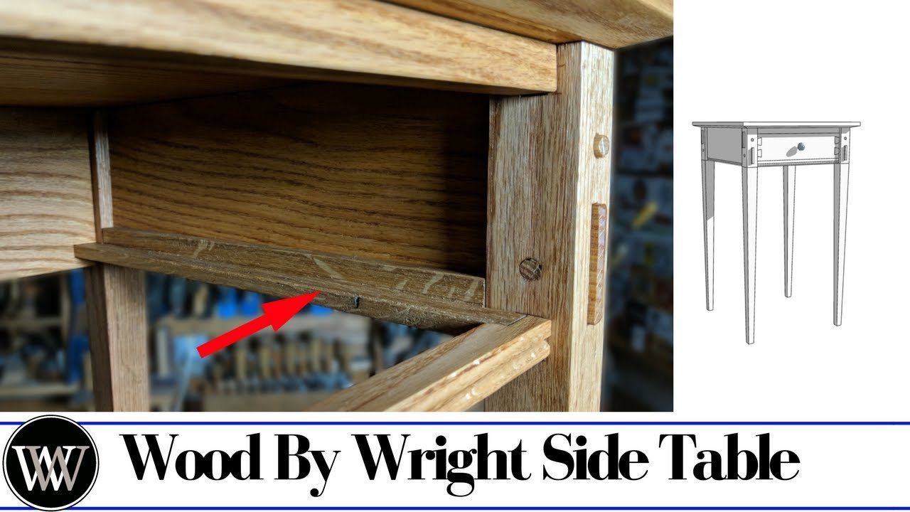 Side Table Part 6 Making Wooden Drawer Slides Youtube