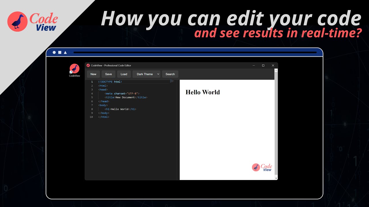 How You Can Edit Your Code And See Results In Real Time Codeview Is