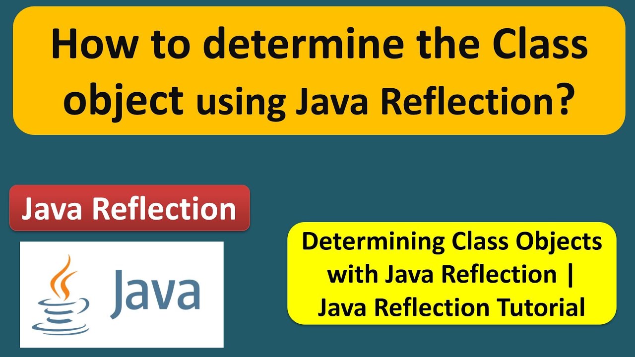 How To Determine The Class Object Using Java Reflection Reflection