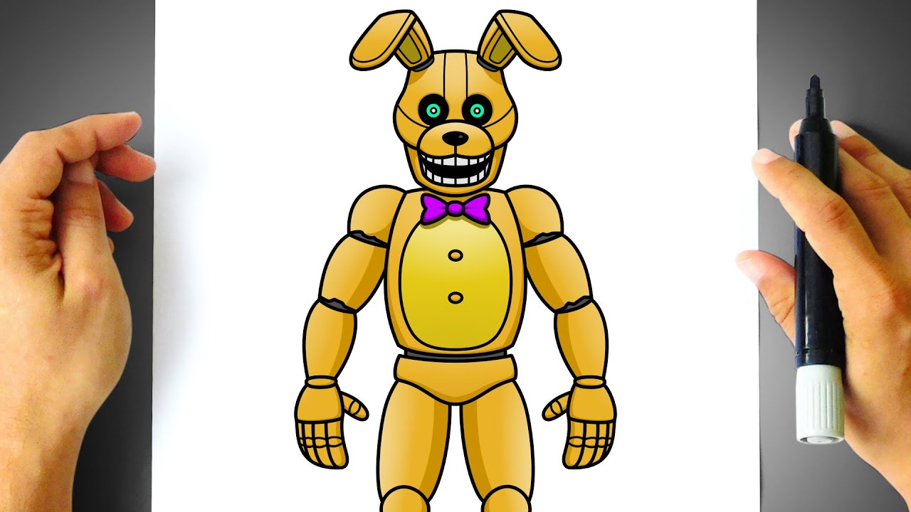 How To Draw Spring Bonnie Five Nights At Freddy S Into The Pit