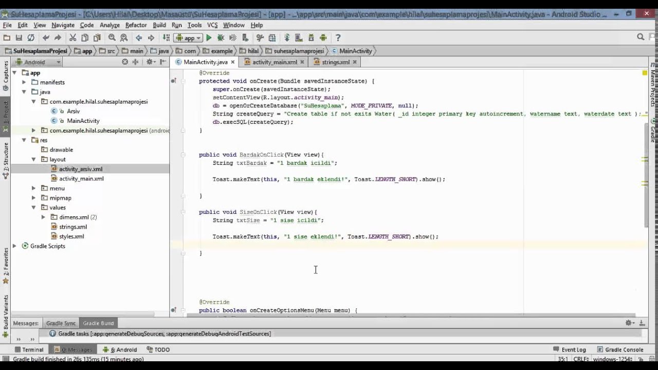 Android Studio Sqlite Database Youtube