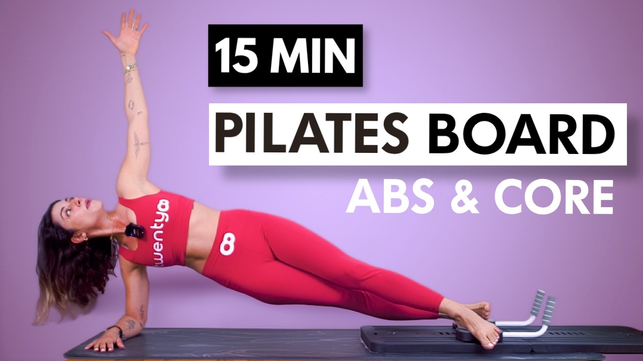 15 Min Pilates Board Abs Core Workout At Home Sculpt Youtube