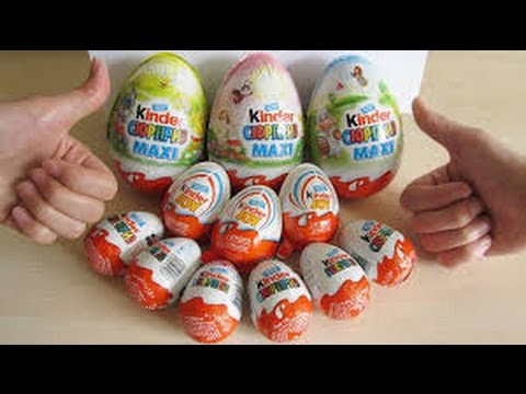 Kinder Surprise Eggs Unboxing Youtube