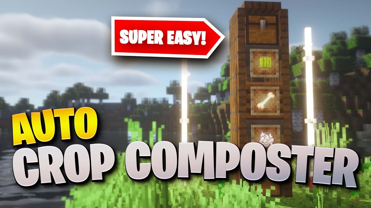 How To Build An Auto Composter In Minecraft 1 19 Super Easy One Take