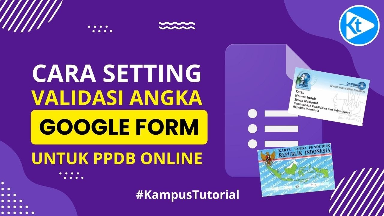 Tutorial Validasi Input Angka Google Form Youtube