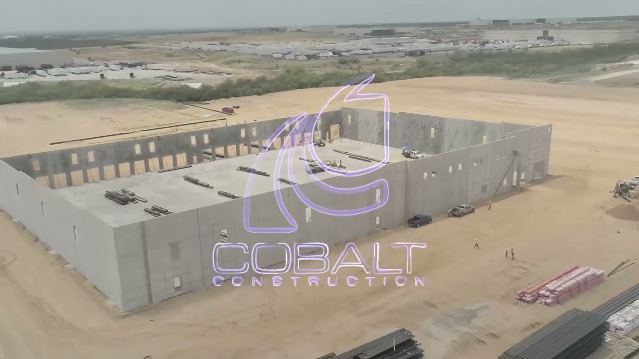 Drone Timelapse Of Cobalt Construction Warehouse At Laredo Details