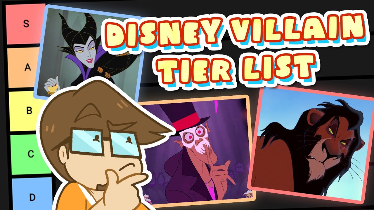 Disney Villains Tier List Saberspark Youtube