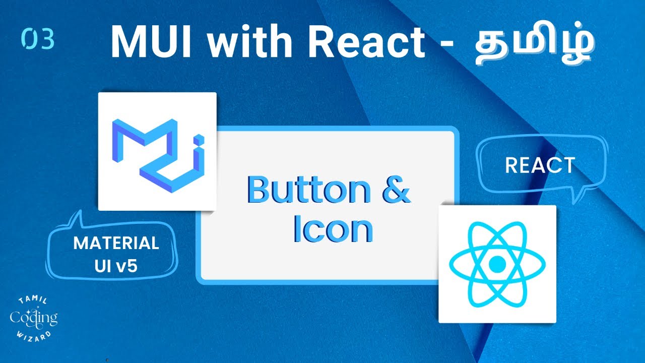 Button And Icon In Material Ui With React Tamil Mui With React