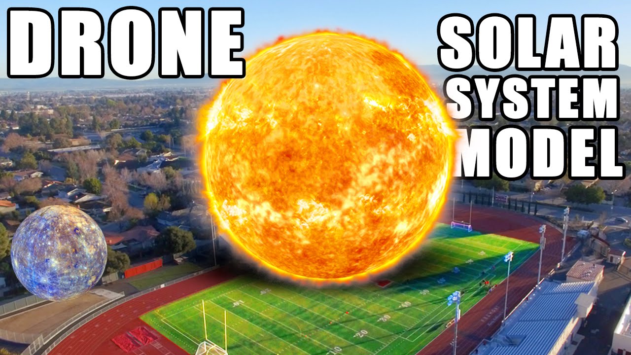 Solar System Model From A Drone S View Youtube