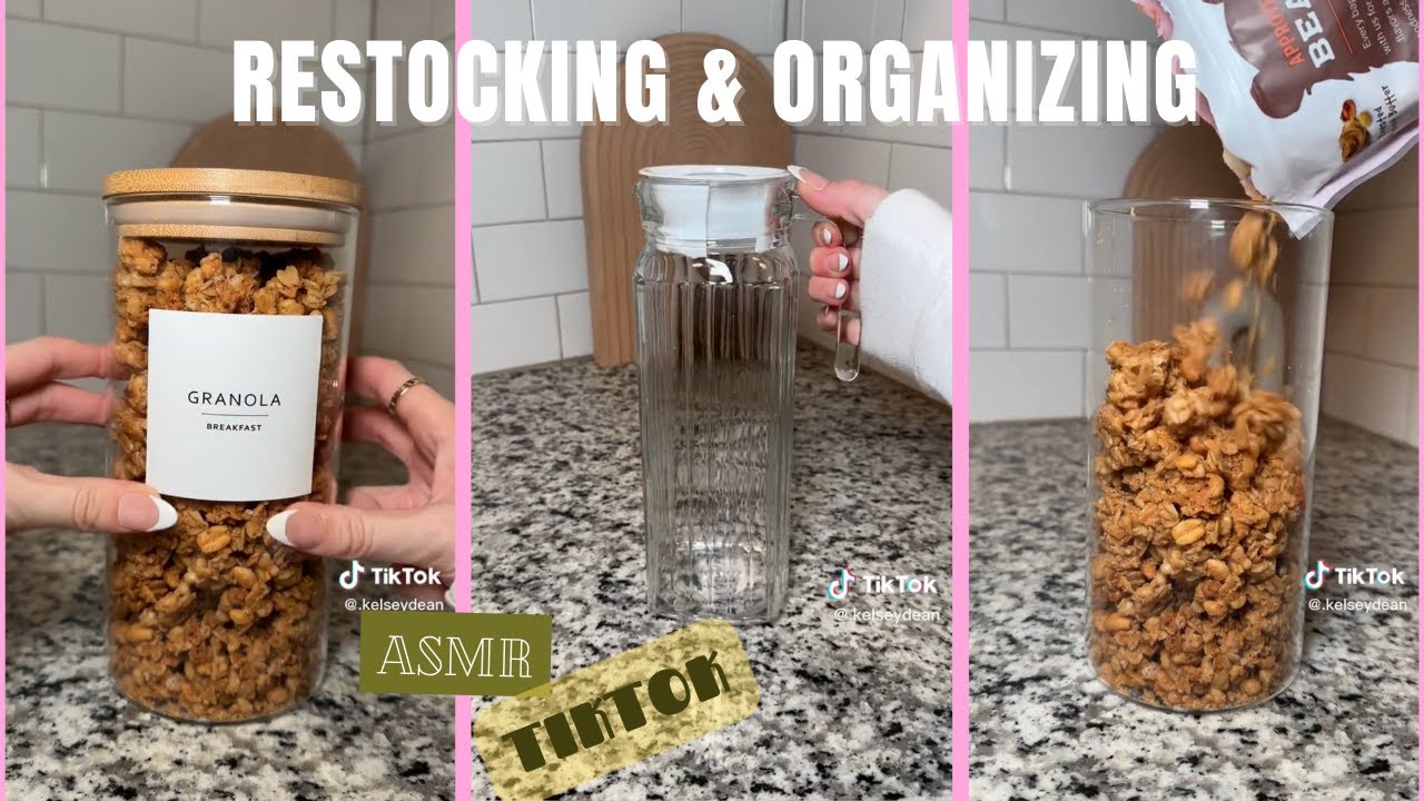 Restocking And Organizing Tiktok Compilation Asmr Restocking And